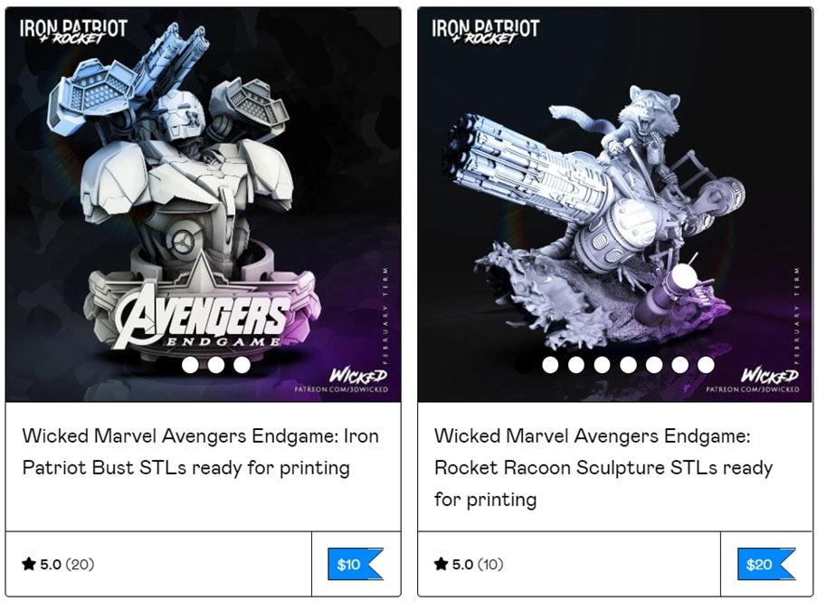 20 Best Patreons for 3D Printed Miniatures & D&D Models – 3D Printerly