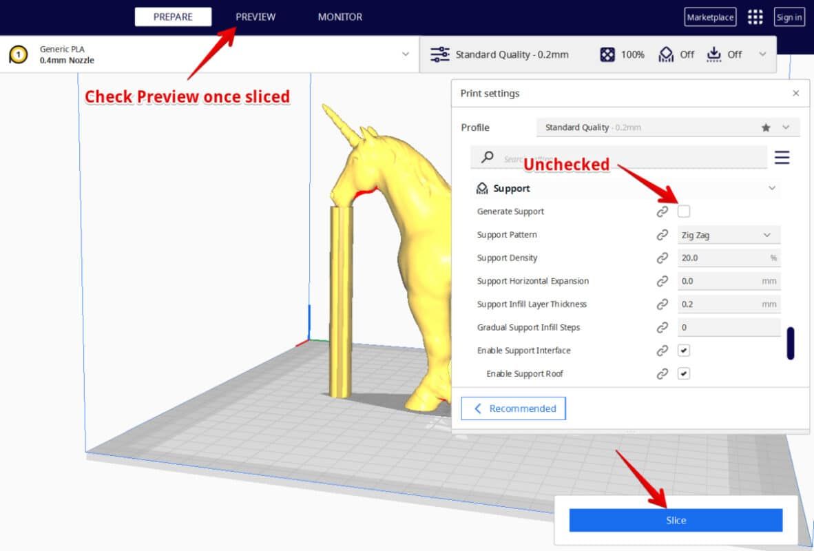 How to Add Custom Supports in Cura – 3D Printerly