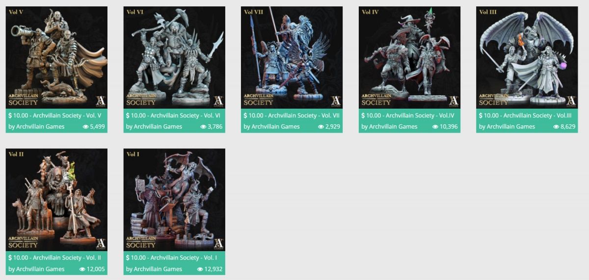 20 Best Patreons for 3D Printed Miniatures & D&D Models – 3D Printerly